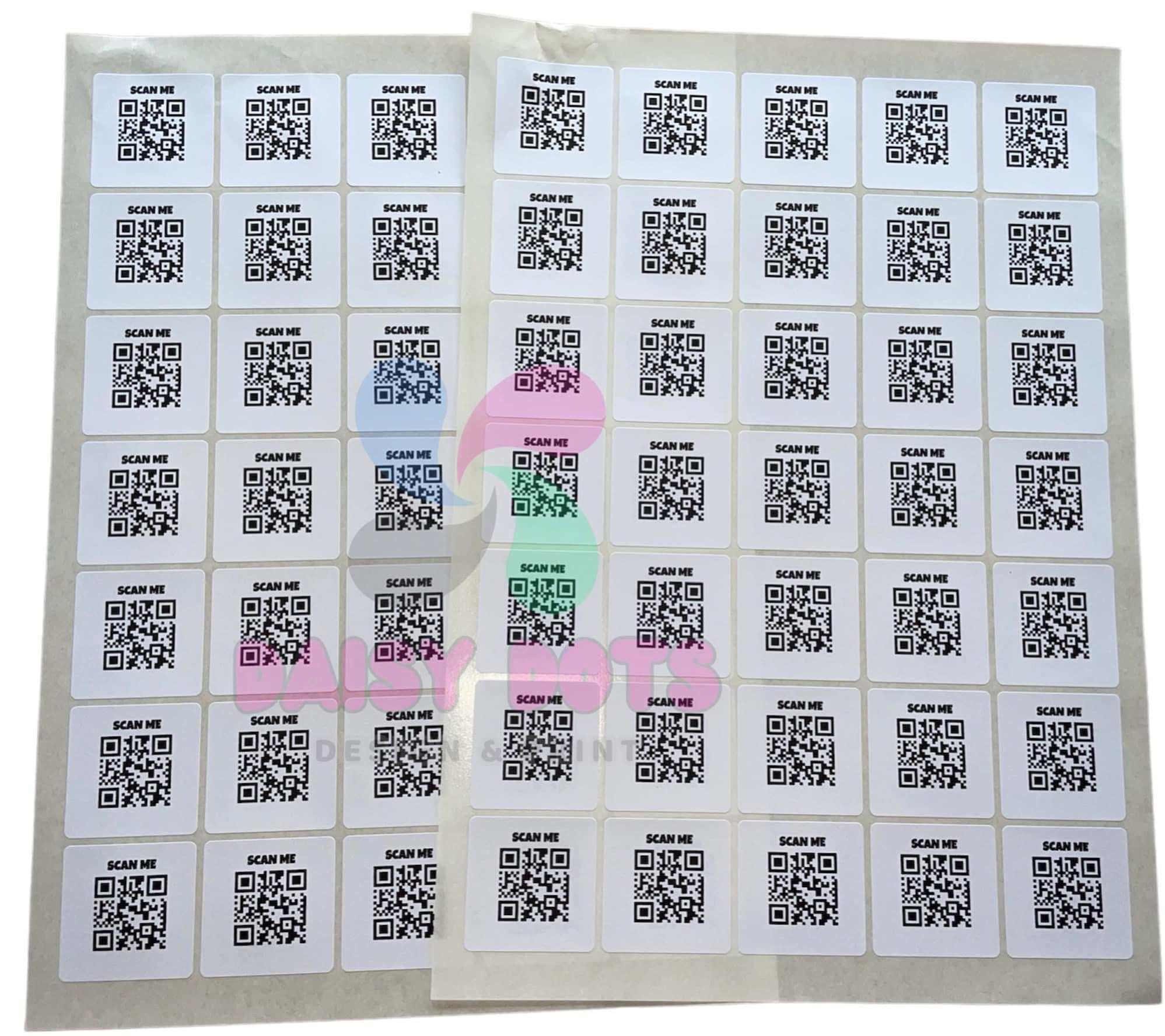 QR Code Stickers – Daisy Dots Design & Print